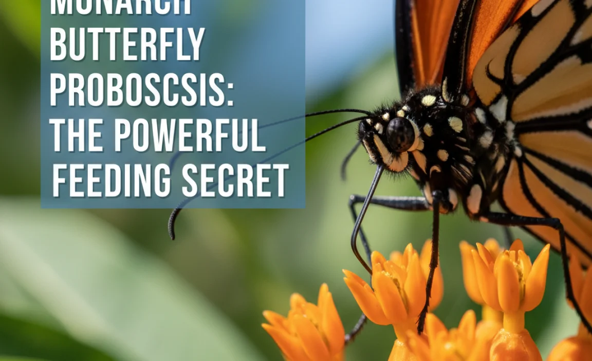 Monarch Butterfly Proboscis: How It Works & What It Does